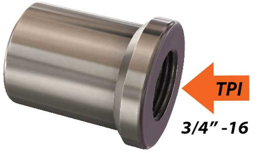 Affordable Threaded Tube Inserts: 1 1/4, 7/8, 3/4, 5/8, 1/2, 1 1/2 ...