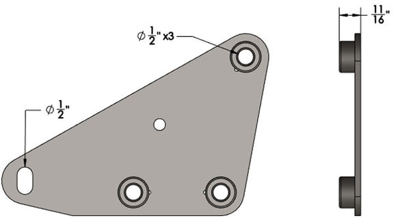 XJ/MJ Steering Box Spacer – Barnes 4WD