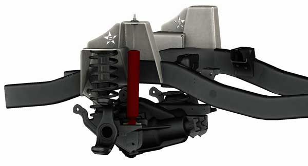 Jeep Wrangler TJ and LJ Suspension Stretch Front Frame Bracket Kit ...