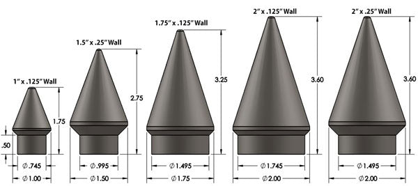 Tube End Spikes – Barnes 4WD