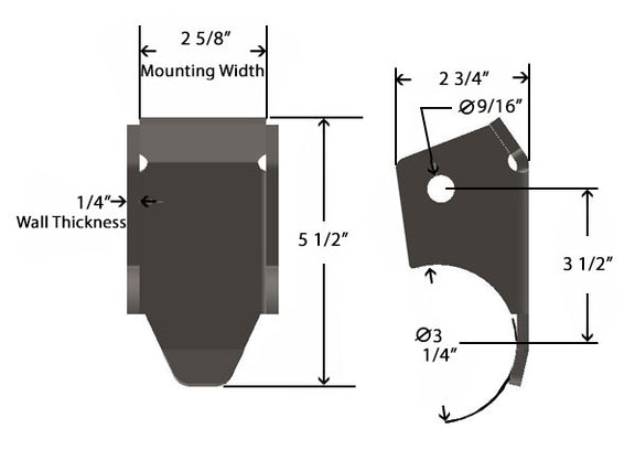 Axle Link Mount Bracket Pair – Barnes 4WD