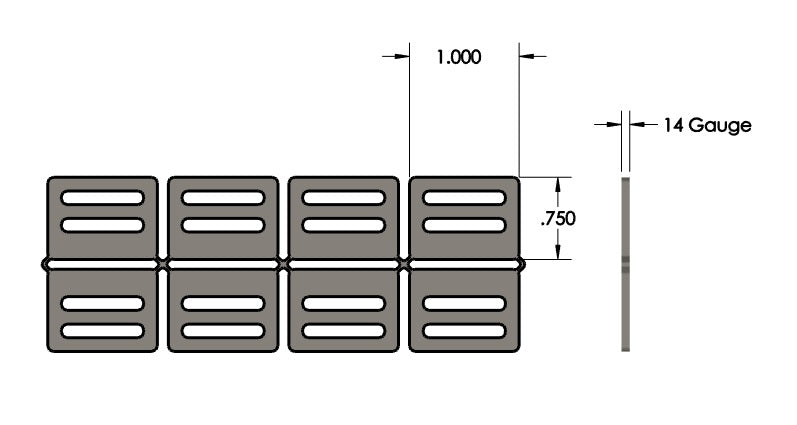 Slotted Zip Tie Tabs 8 Pack – Barnes 4WD