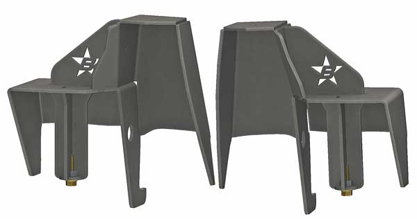 Jeep Wrangler TJ and LJ Front Frame Coil and Shock Towers – Barnes 4WD