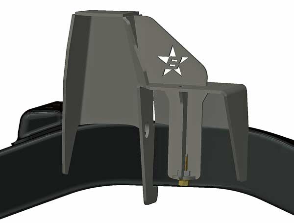 Jeep Wrangler TJ and LJ Front Frame Coil and Shock Towers – Barnes 4WD