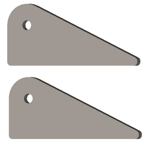 3/16" Thick Frame Tab Pair – Barnes 4WD