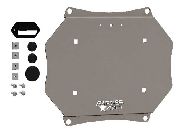 JK License Plate Relocation Kit – Barnes 4WD