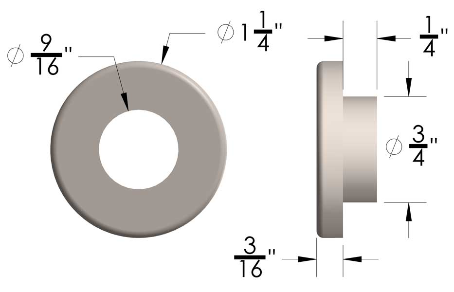 Repair Weld Washer 9/16" 6 Pack – Barnes 4WD