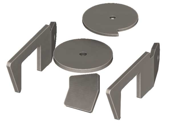 Rockwell Lower Control Arm Brackets With Coil Buckets Pair – Barnes 4WD