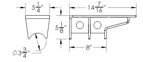 SD 60 Standalone Double Ended Ram Mount – Barnes 4WD
